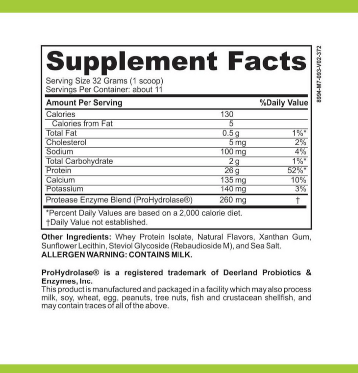 Ultra-Pure Muscle Defense Whey Isolate (MD PhD Formulated) - Vanilla